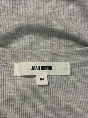 Joah Brown | Tops | Joah Brownjoah Brown Pearl Gray Henley Ribbed Long ...